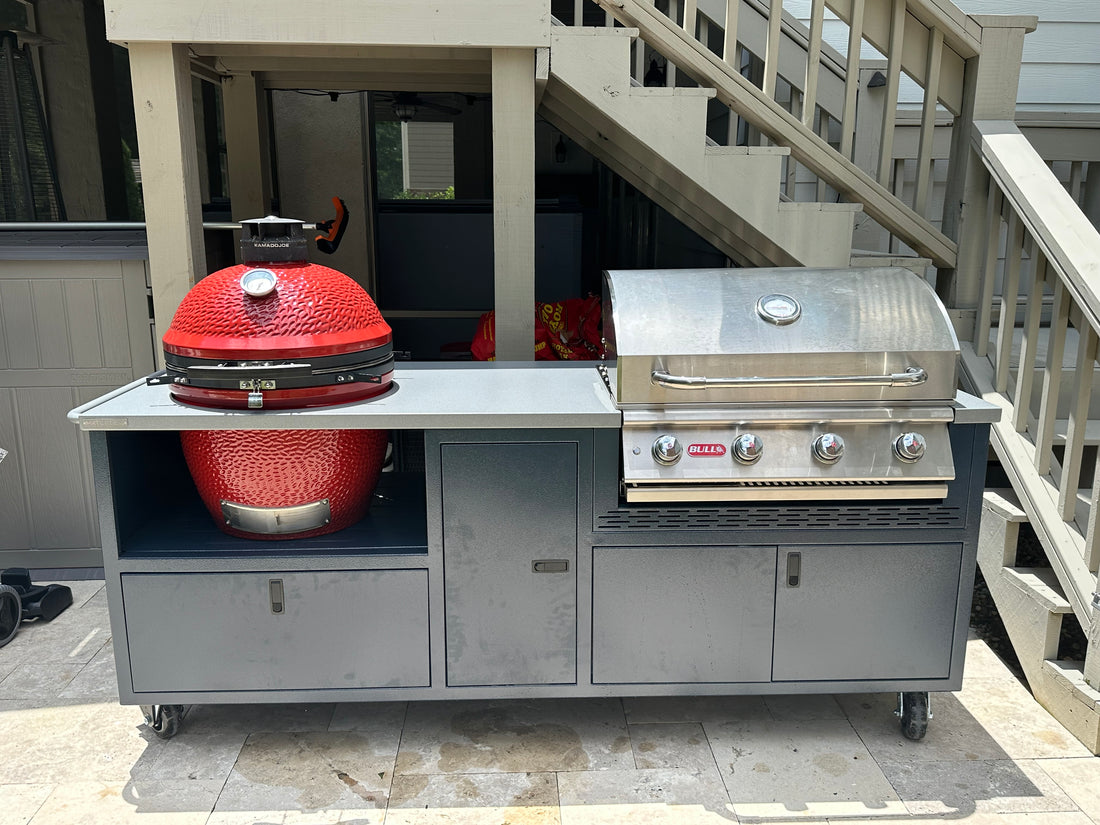 Fusion Grill Cart for Big Green Egg Primo & Kamado Joe | MATCHLESS ...